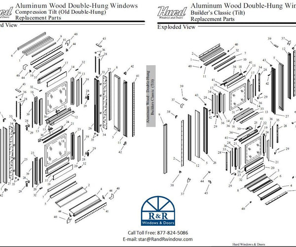 Hurd Double Hung / Single Hung Identification Help – R&R Windows & Doors