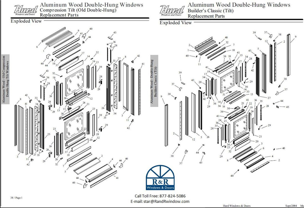 Hurd Double Hung / Single Hung Identification Help – R&R Windows & Doors