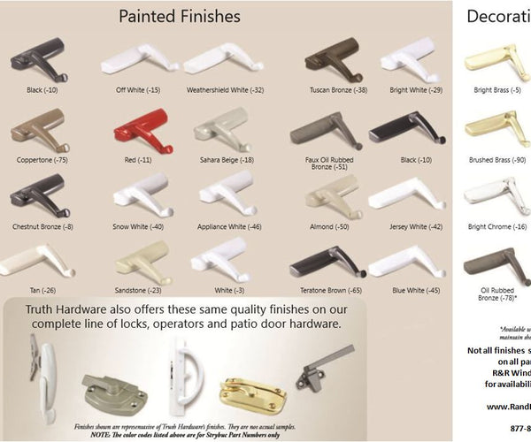 Truth Finish Colors – R&R Windows & Doors