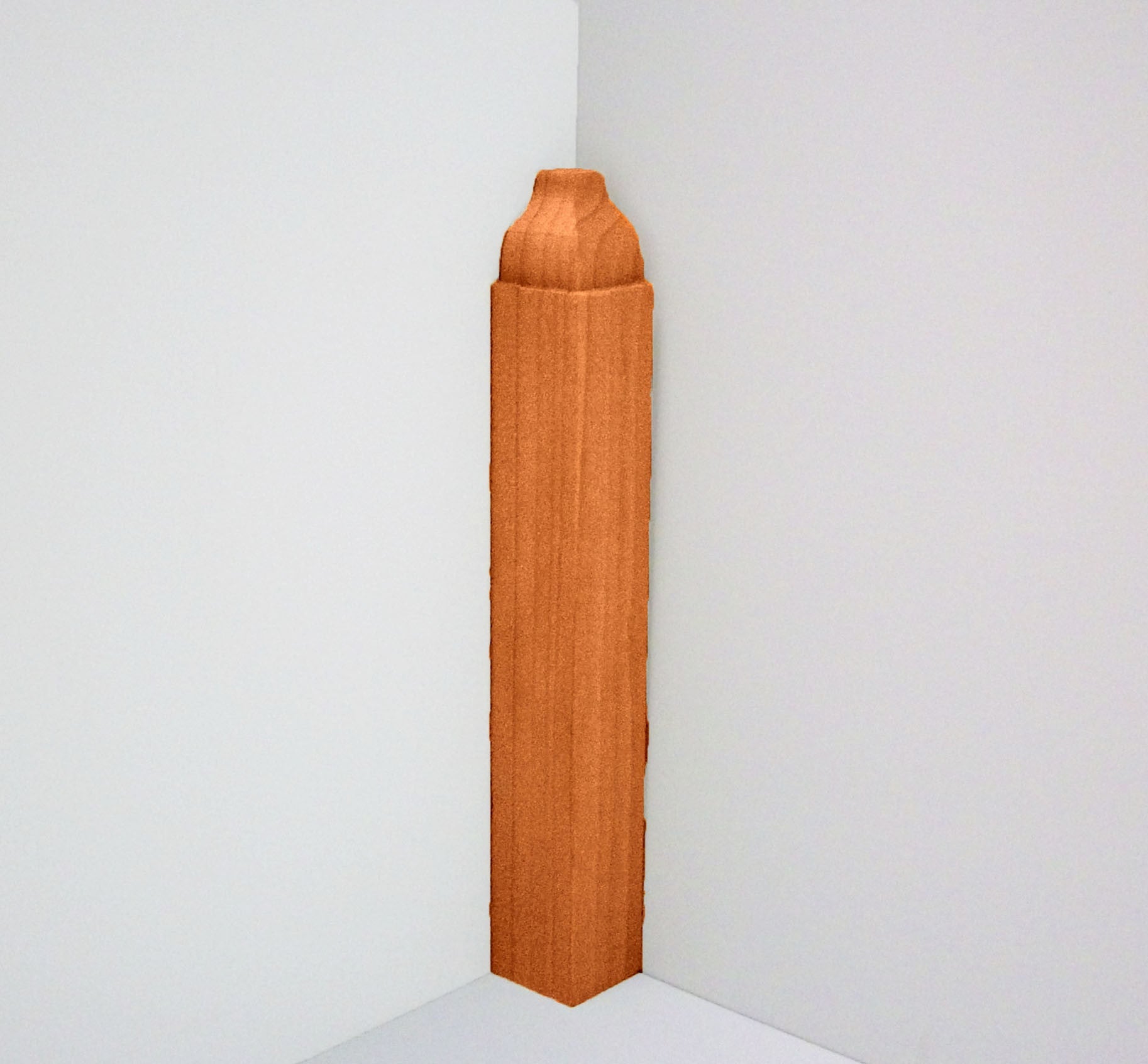 EWBB61 Hardwood Baseboard Inside Corner Block 7/8 inch square x 6-1/2 ...