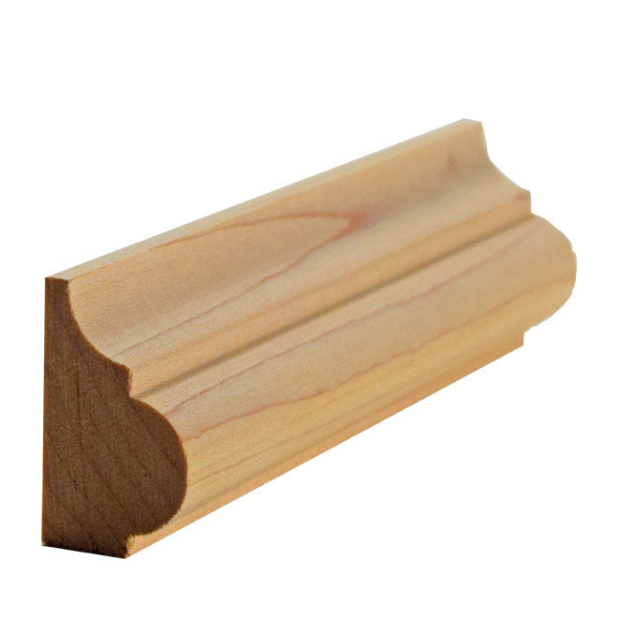 EWBC27 Nose and Cove 1-1/4" Tall x 3/4" Base Cap Moulding. Unfinished ...