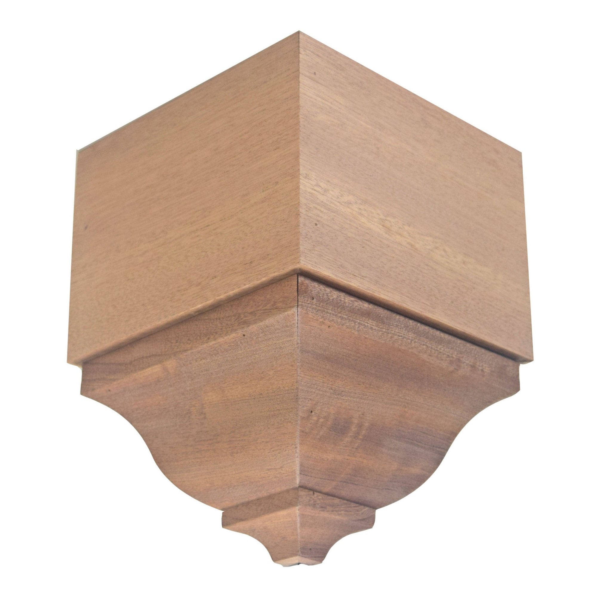 EWCR83 Crown Outside Corner Block 4-1/4" Tall x 3" deep 6" Face Unfini ...