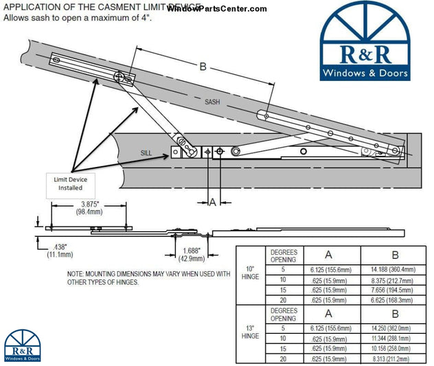 191 - Sash Limit Device – R&R Windows & Doors