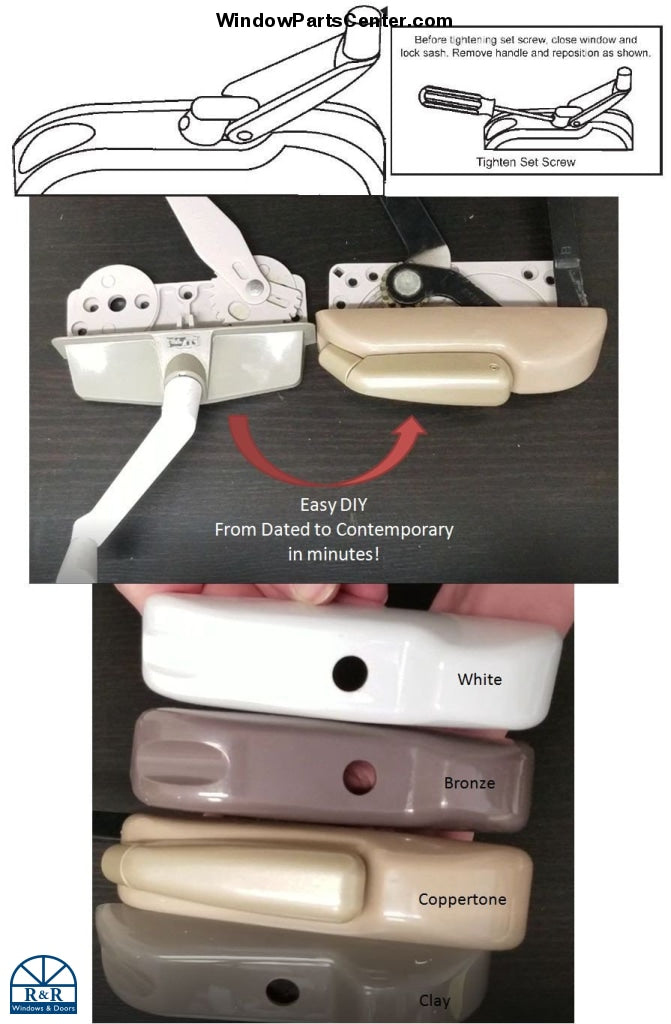 S1004 EntryGard Folding Handle and Cover Converson Kit – R&R Windows ...