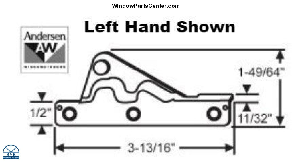 S1056 Andersen Sash Bracket for Classic Dyad Split Arm Operator – R&R ...