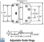 S4004 - Horizontal Adjustable Guide Door Hinge – R&R Windows & Doors