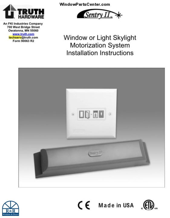 Truth Sentry II® WLS Motor System For Window and Skylight – R&R Windows ...